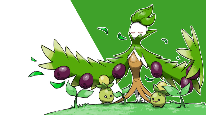 Safebooru - arboliva blacknirrow closed mouth grass highres leaf no ...