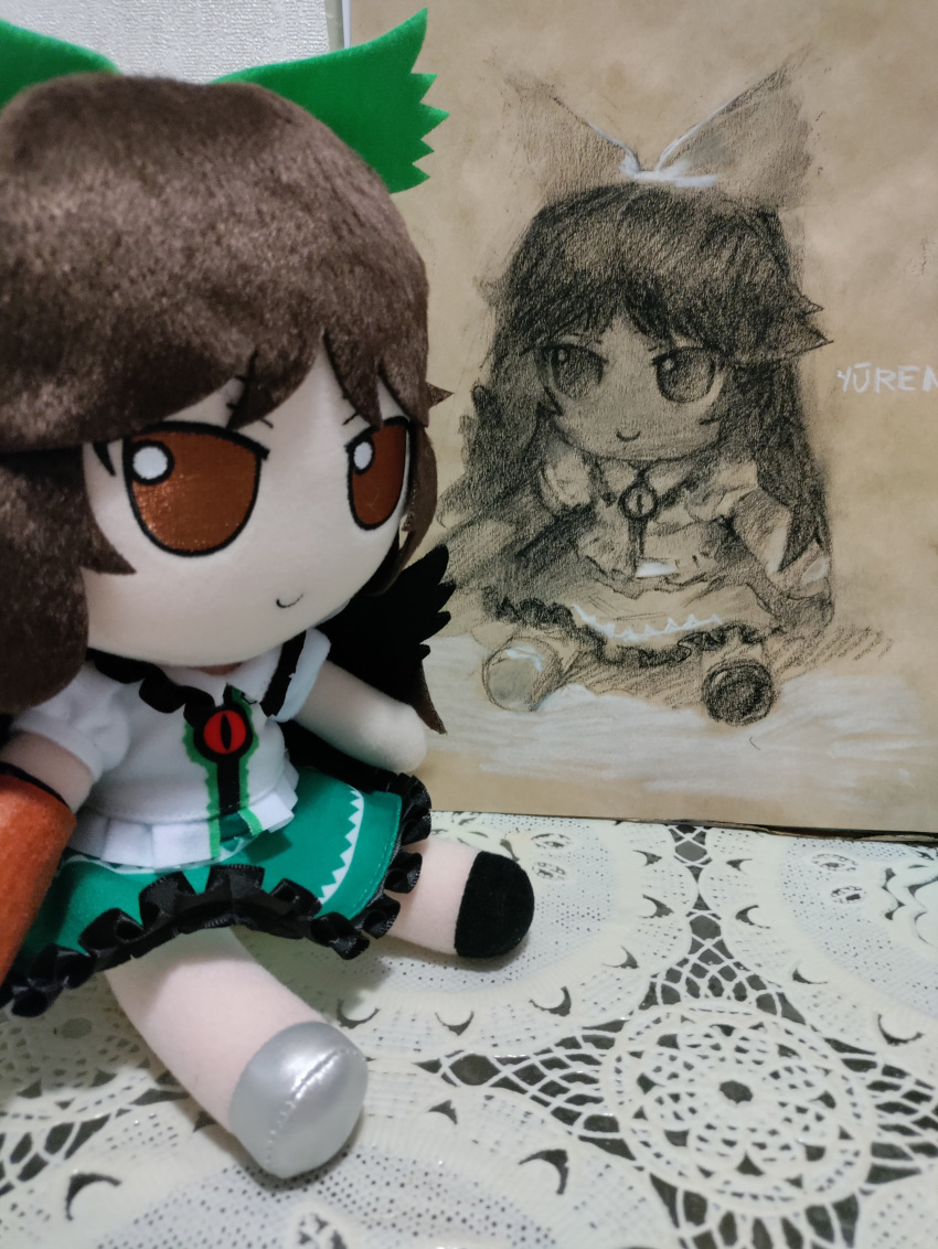 Safebooru - absurdres arm cannon bow brown eyes brown hair character ...