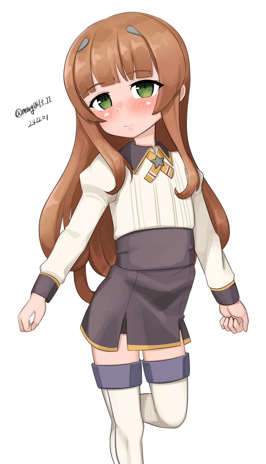 Safebooru - 1girl absurdres aircraft airplane alternate breast size biplane feet out of frame ...