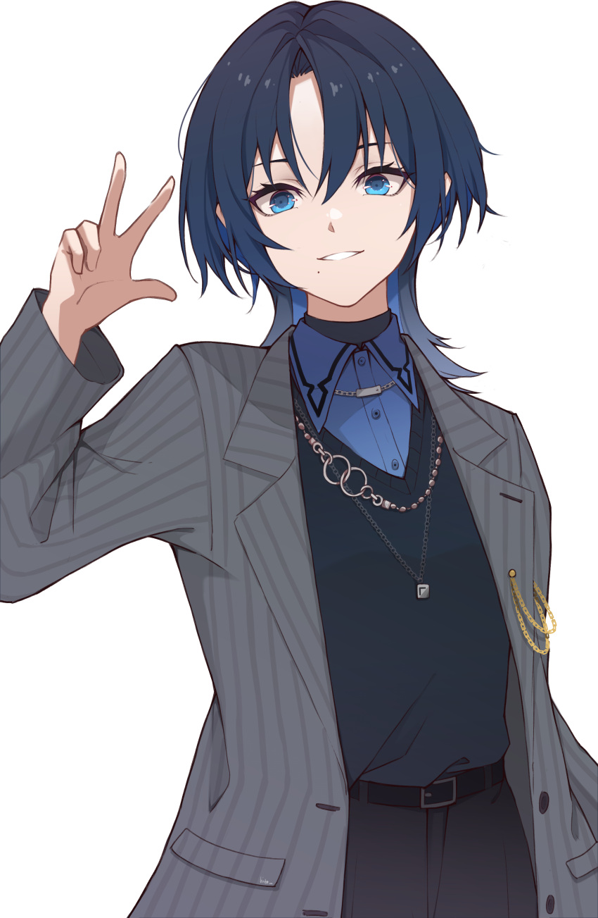 Safebooru - 1girl absurdres belt black belt black hair black pants ...