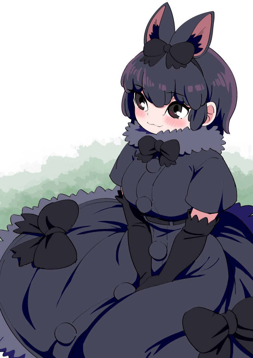 Safebooru - 1girl :3 amami rabbit (kemono friends) animal ears black ...