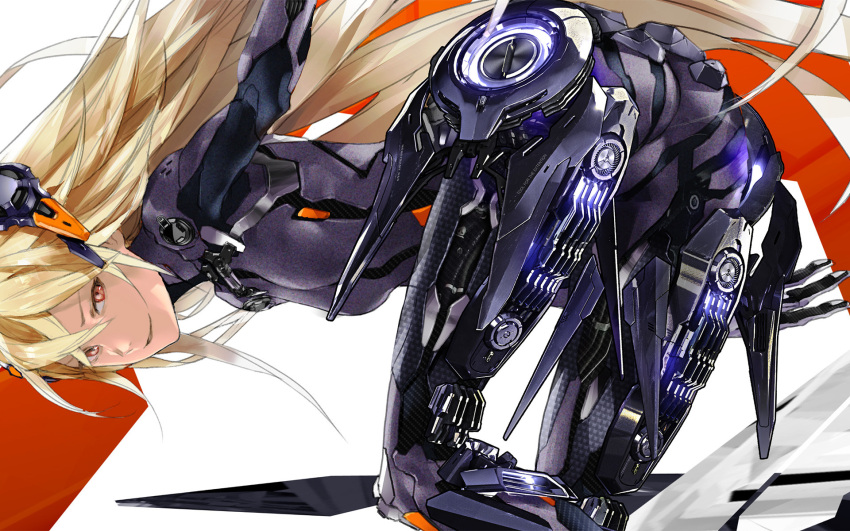 Safebooru - 1girl android ass ass focus beatless bent over black bodysuit blonde hair bodysuit ...