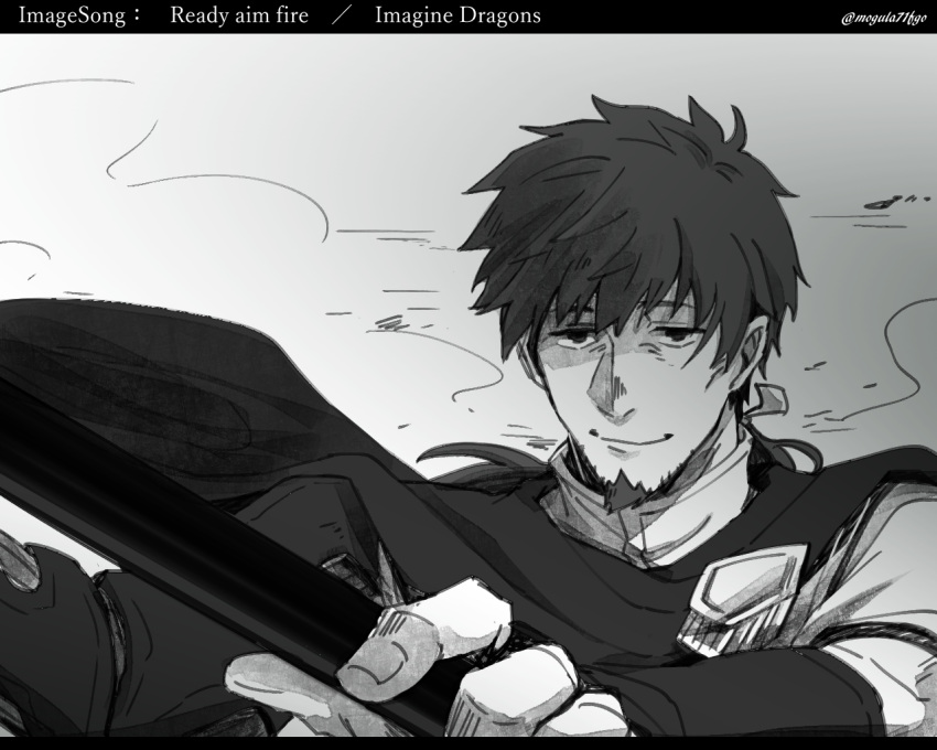 Safebooru - 1boy cape closed mouth facial hair fate/grand order fate (series) fingernails goatee ...