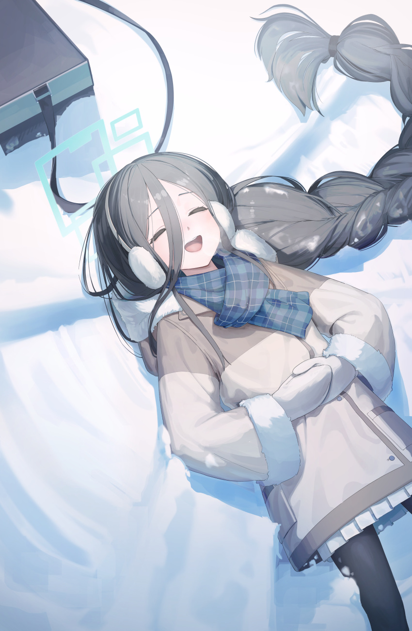 Safebooru - 1girl absurdres aris (blue archive) black hair black pantyhose blue archive blue ...