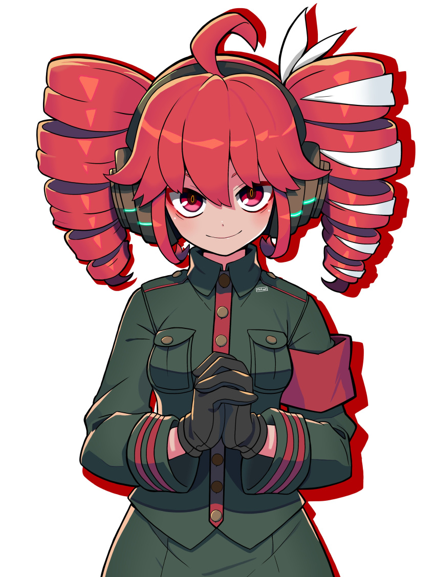 Safebooru - 1girl absurdres adapted costume ahoge armband black hair black shirt black skirt ...