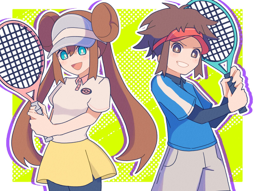 Safebooru - 1boy 1girl :d black pantyhose blue eyes blue shirt bright ...