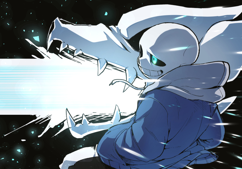 Safebooru - 1boy ahin vpv back black background black sclera black shorts blue eyes colored ...