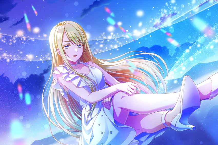 Safebooru - black eyes blonde hair d4dj dress long hair neo (d4dj) | 5599090