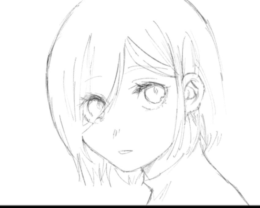 Safebooru - 1girl character request check character from side greyscale ...