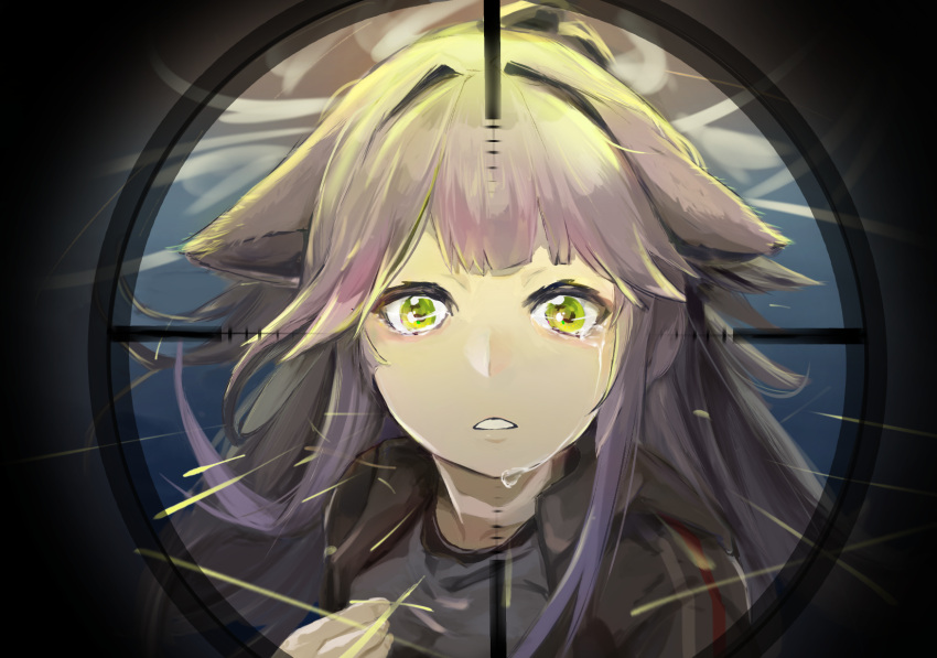 Safebooru - 1girl animal ears arknights cat ears crying crying with ...