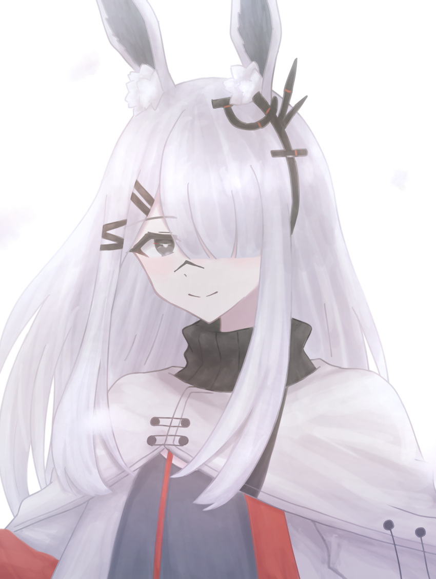 Safebooru - 1girl animal ears arknights black eyes bright pupils closed mouth commentary ...