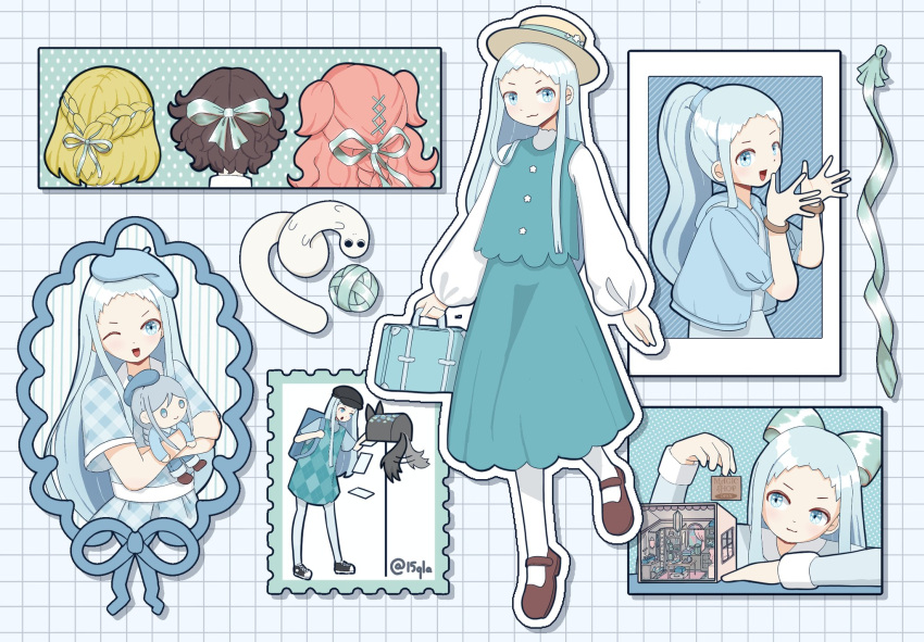 Safebooru - 15qla 4girls agott (tongari boushi no atelier) bad anatomy bad hands beret blonde ...