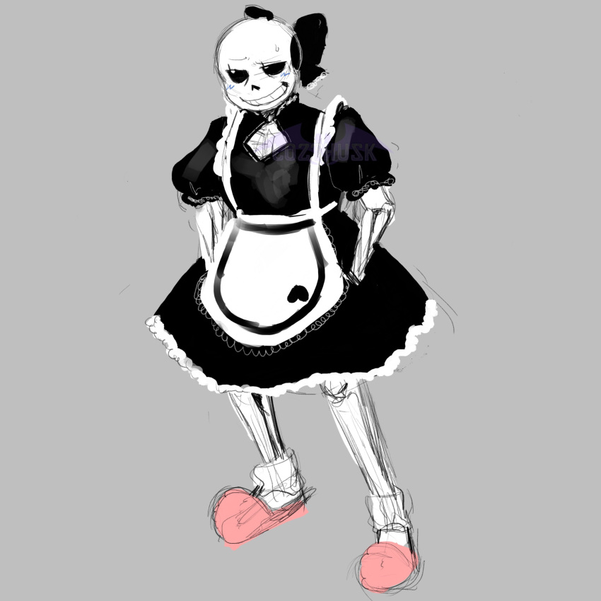 Safebooru - 2d black bow bow brothers crossdressing digital media grey ...