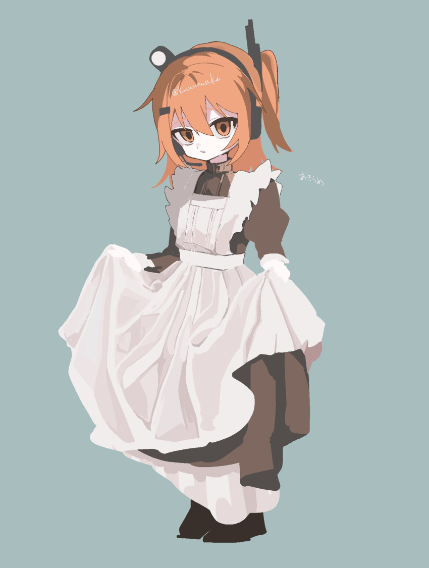 Safebooru - 1girl a.i. voice adachi rei alternate costume apron black dress dress enmaided ...