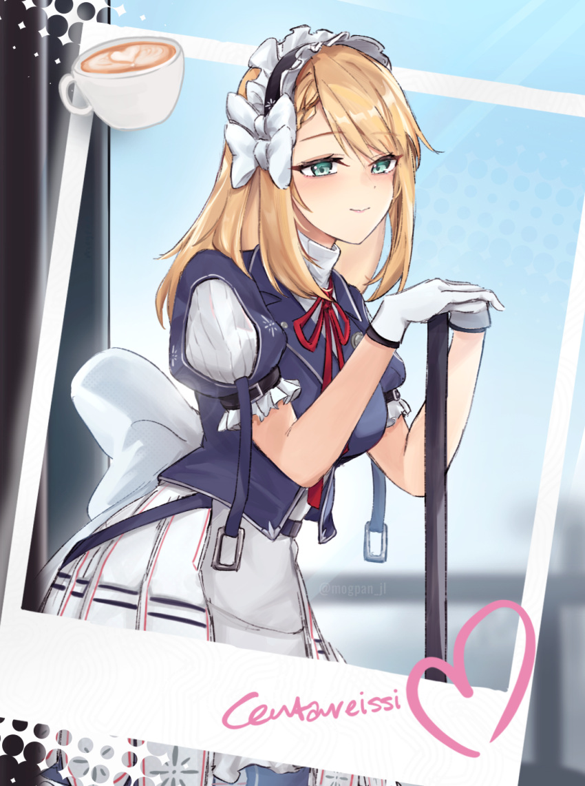 Safebooru - 1girl aqua eyes artist name blonde hair blue jacket blush ...