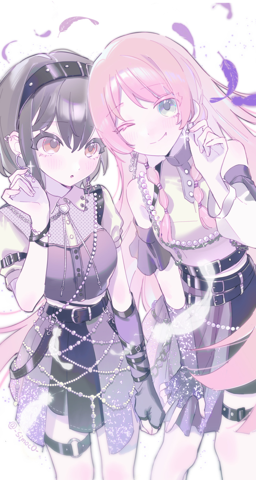 Safebooru - 2girls absurdres bang dream! bang dream! it's mygo!!!!! bead necklace beads belt ...