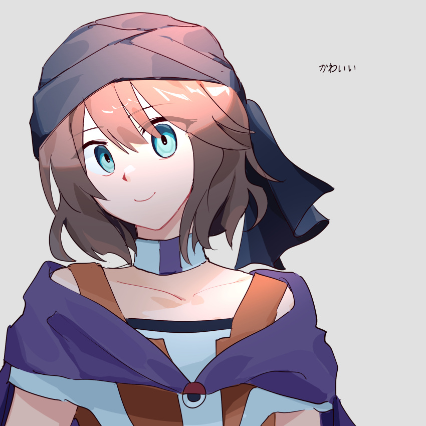 Safebooru - 1other androgynous bandana black bandana blue eyes brown ...