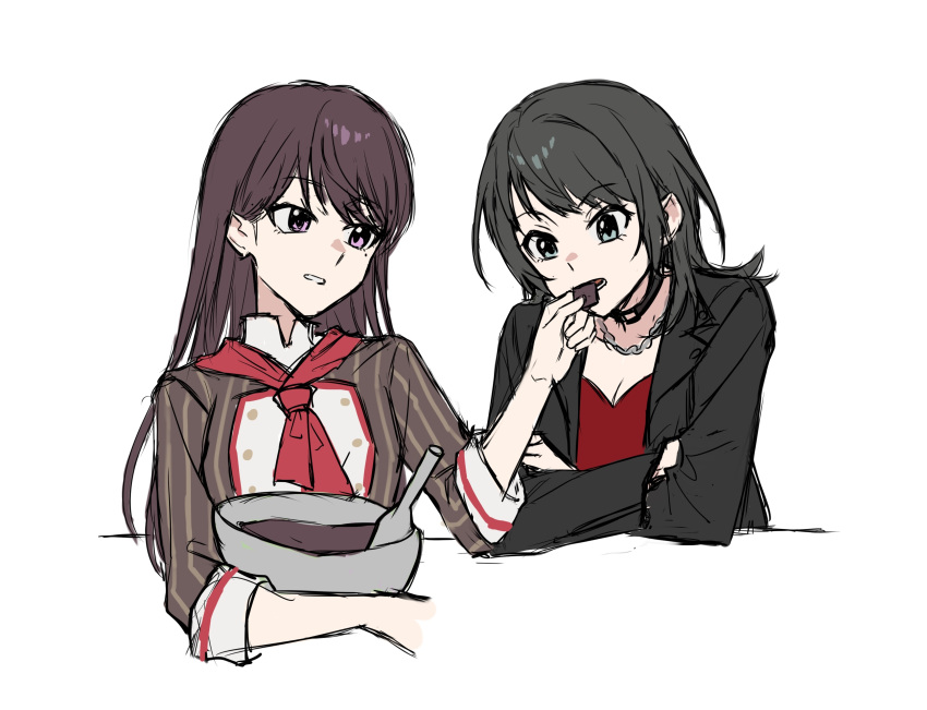 Safebooru - 2girls absurdres bang dream! bang dream! it's mygo!!!!! black choker black hair ...