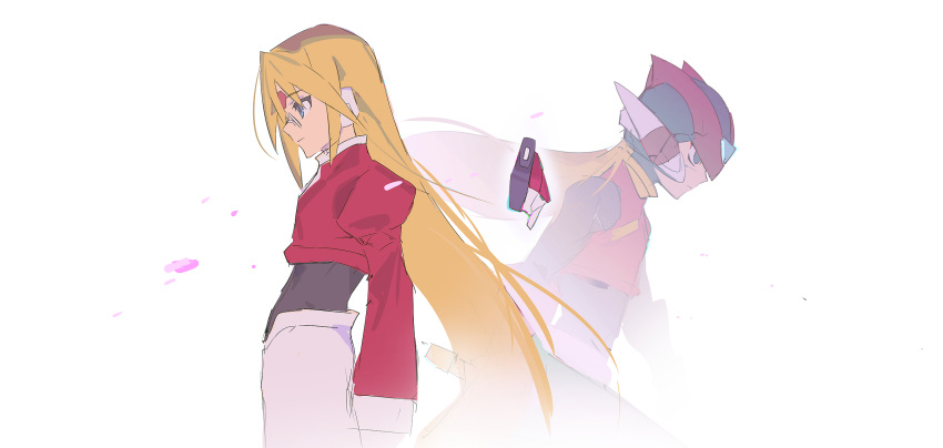 Safebooru - 2boys biometal black eyes blonde hair blue eyes cropped ...