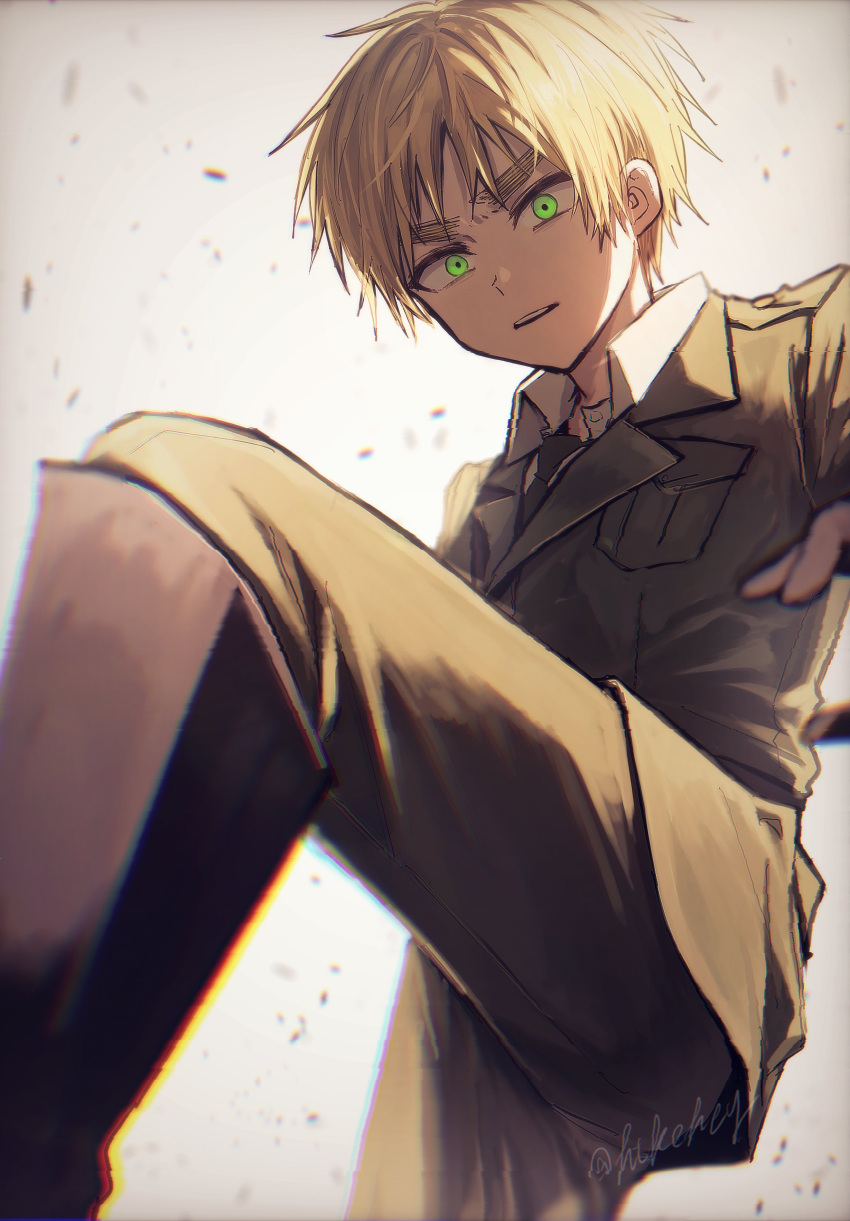 Safebooru - 1boy absurdres artist name axis powers hetalia belt black belt black necktie blonde ...