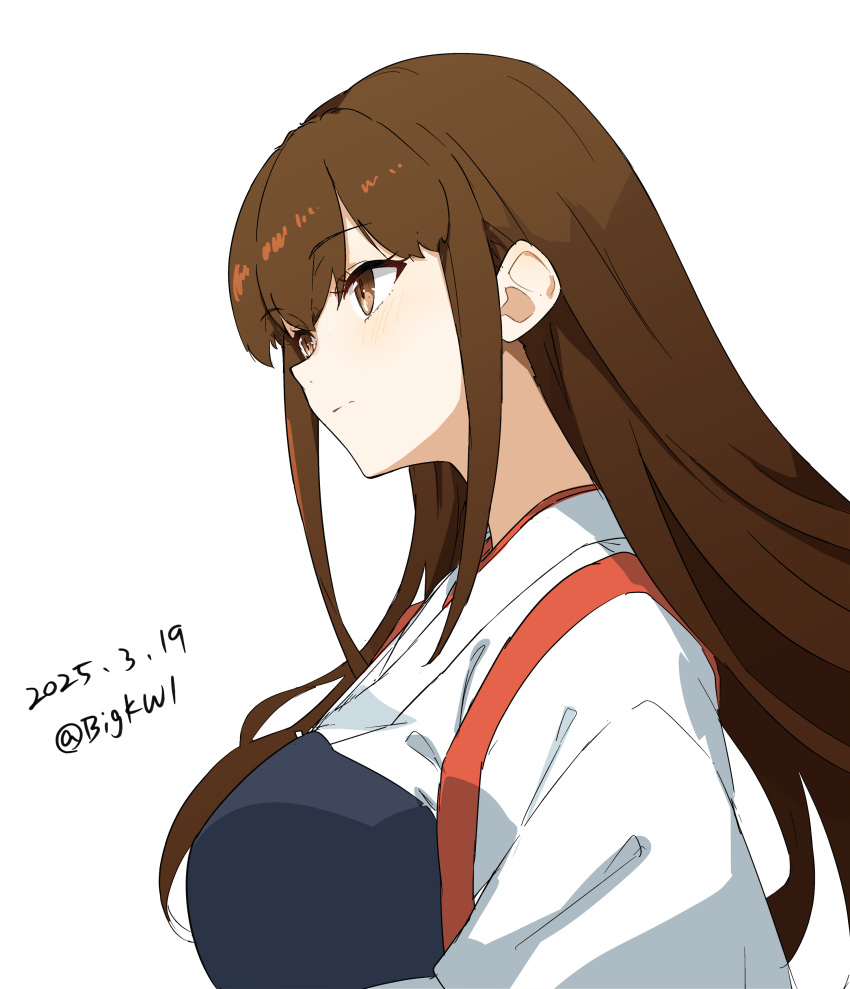 Safebooru - 1girl absurdres akagi (kancolle) bigkwl blush brown eyes ...