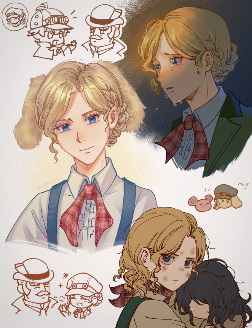 Safebooru - 2boys 2girls absurdres ace attorney animal ears ...