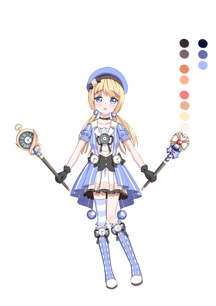Safebooru - 1girl absurdres blonde hair boots highres magical girl neko kizuna original thigh ...
