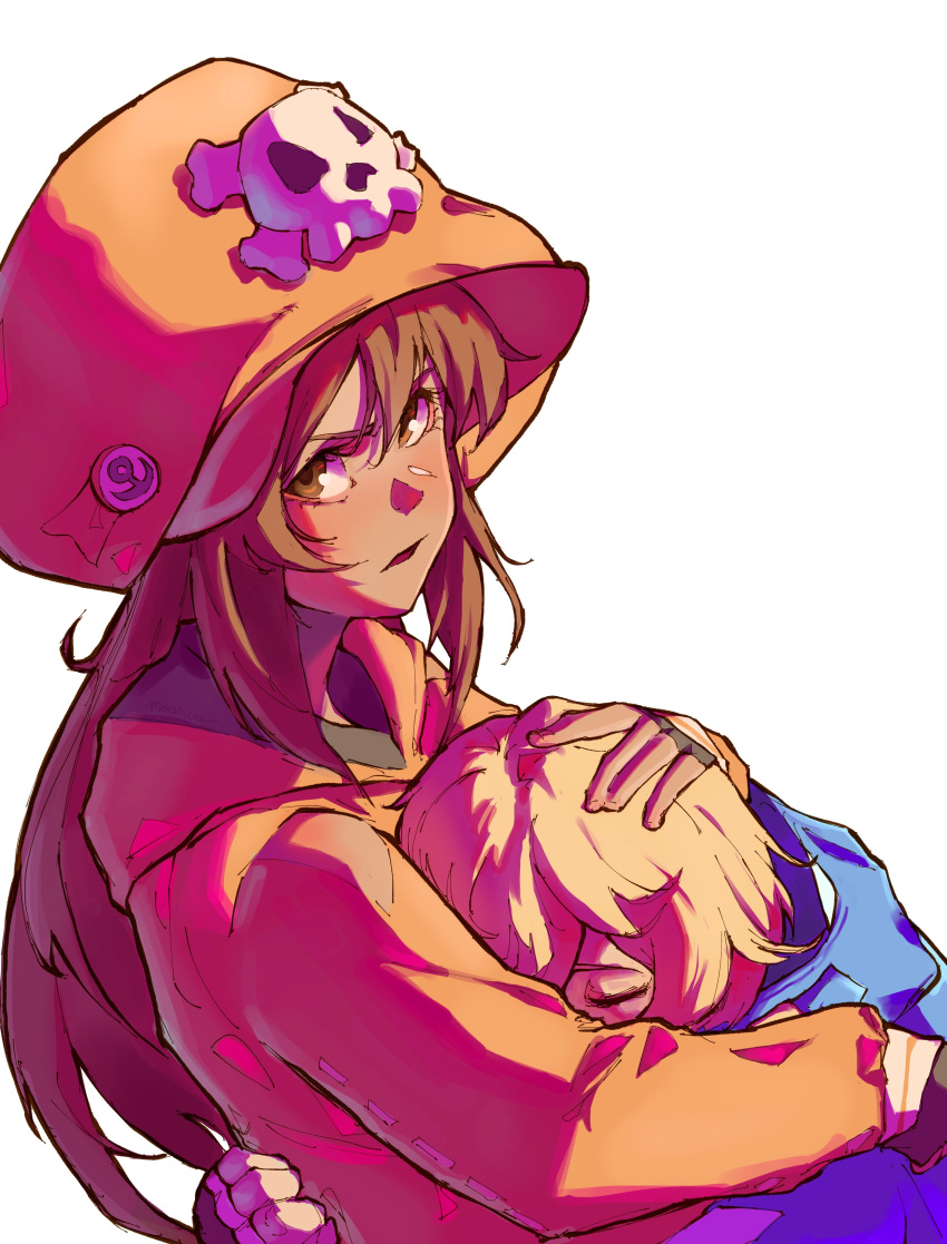Safebooru - 2girls absurdres blonde hair blue jacket bridget (guilty ...