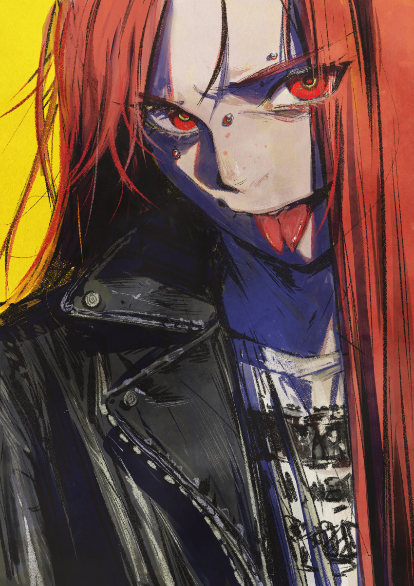 Safebooru 1other Absurdres Alt Text Androgynous Black Jacket Cheek 0015