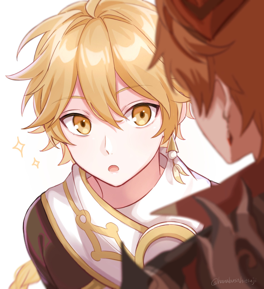 Safebooru - 2boys aether (genshin impact) ahoge artist name blonde hair ...