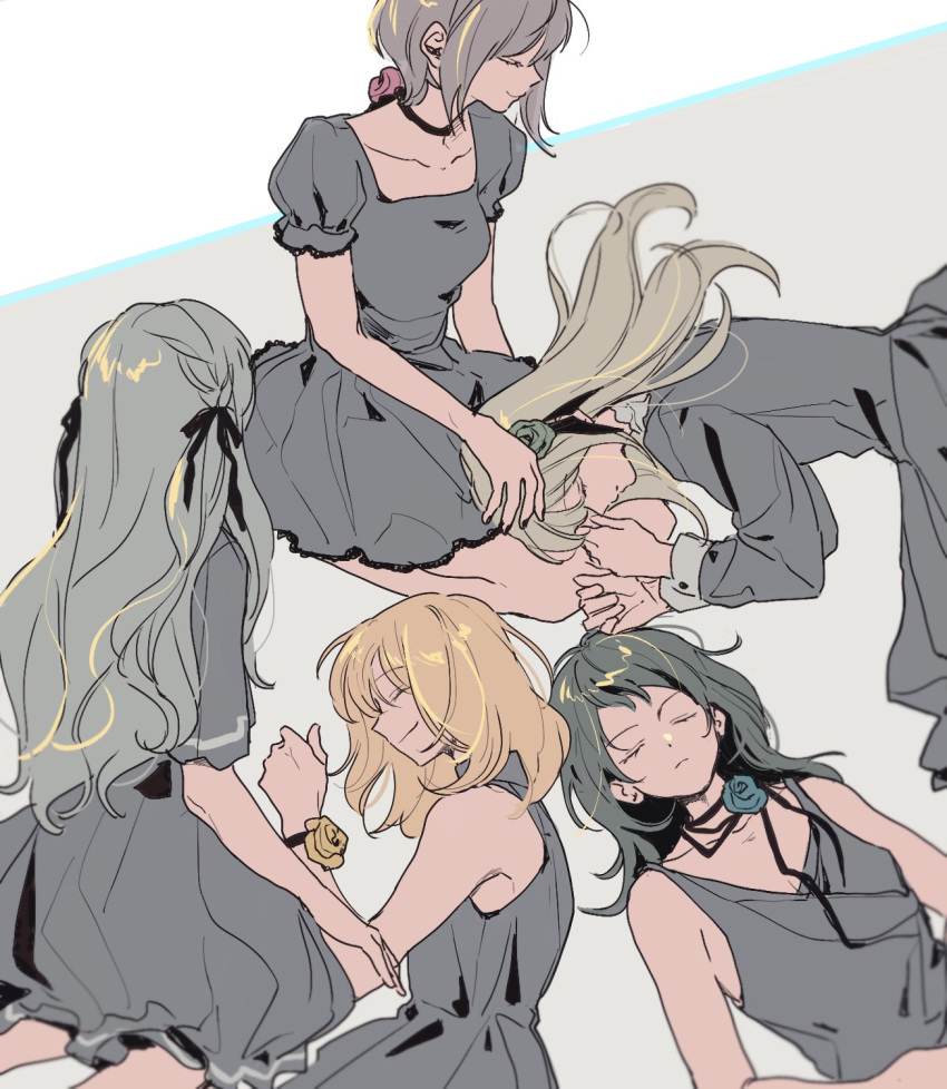 Safebooru - 5girls ave mujica (bang dream!) bang dream! bang dream! it's mygo!!!!! black choker ...