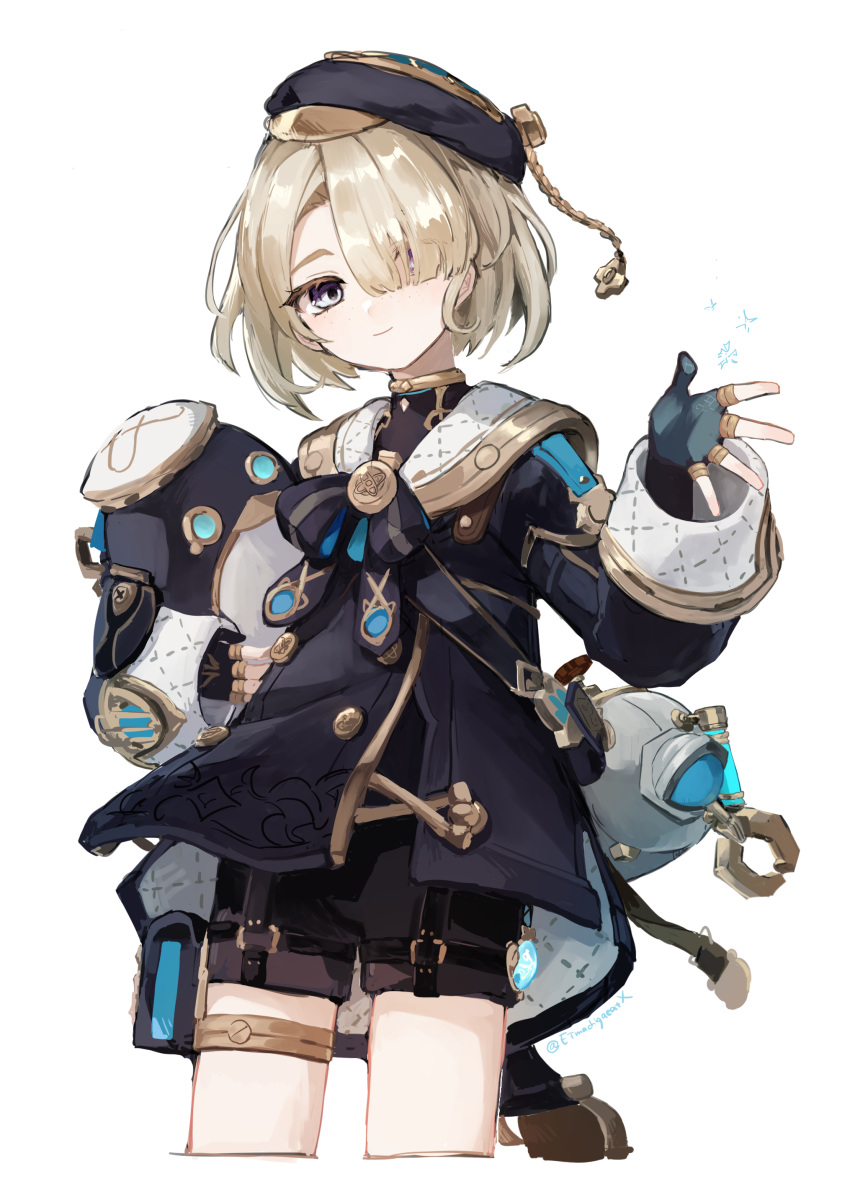 Safebooru - 1boy absurdres artist name beret black gloves black hat black jacket black ribbon ...