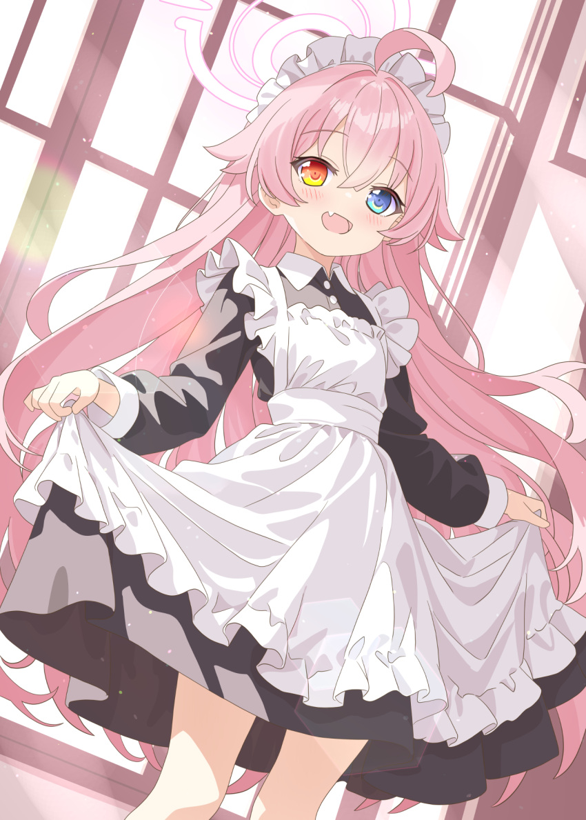 Safebooru - 1girl ahoge apron aruka (alka p1) blue archive blue eyes ...