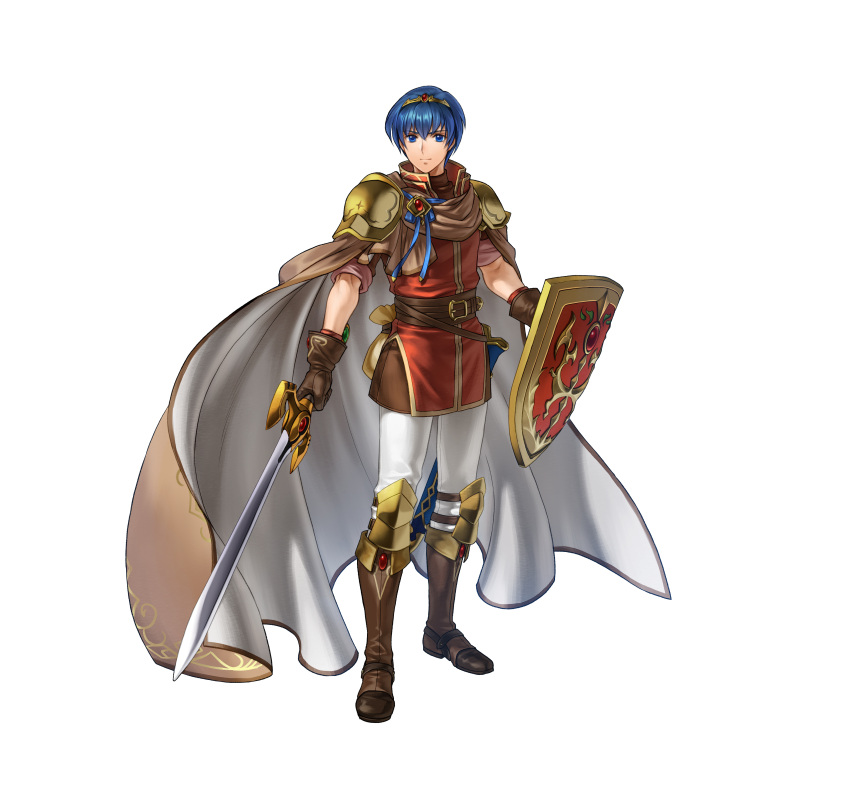 Safebooru - 1boy absurdres armor blue eyes blue hair boots brown boots ...