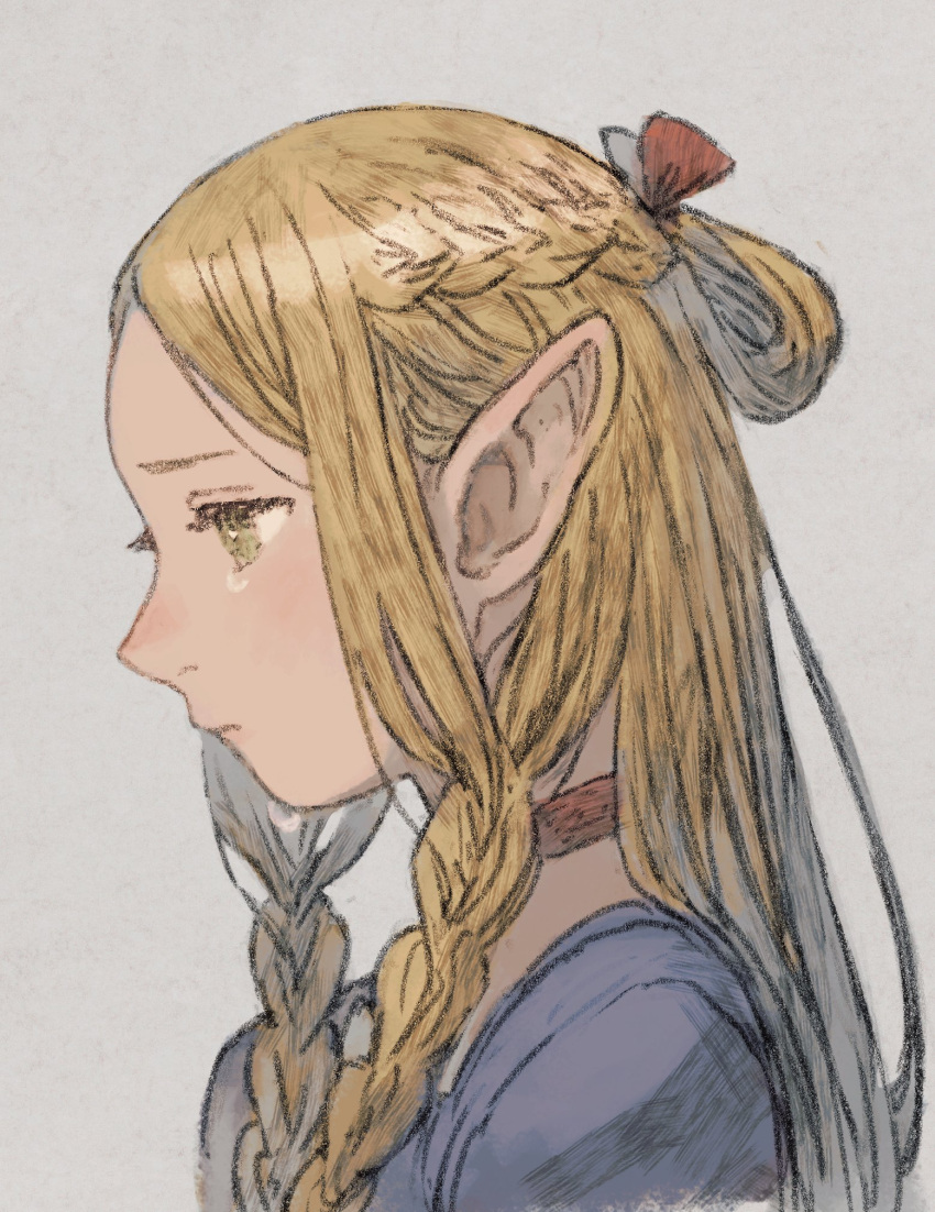 Safebooru - 1girl blonde hair blush braid closed mouth crying crying with eyes open dungeon ...