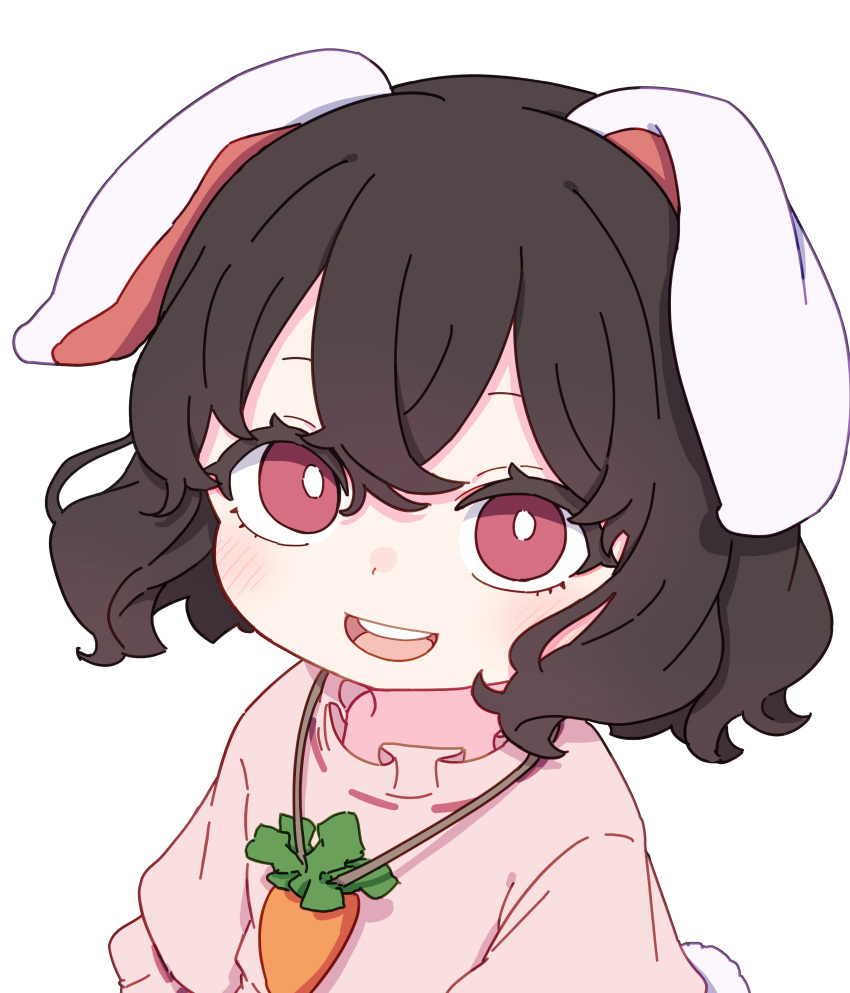 Safebooru - 1girl :d absurdres animal ears blush bright pupils carrot ...