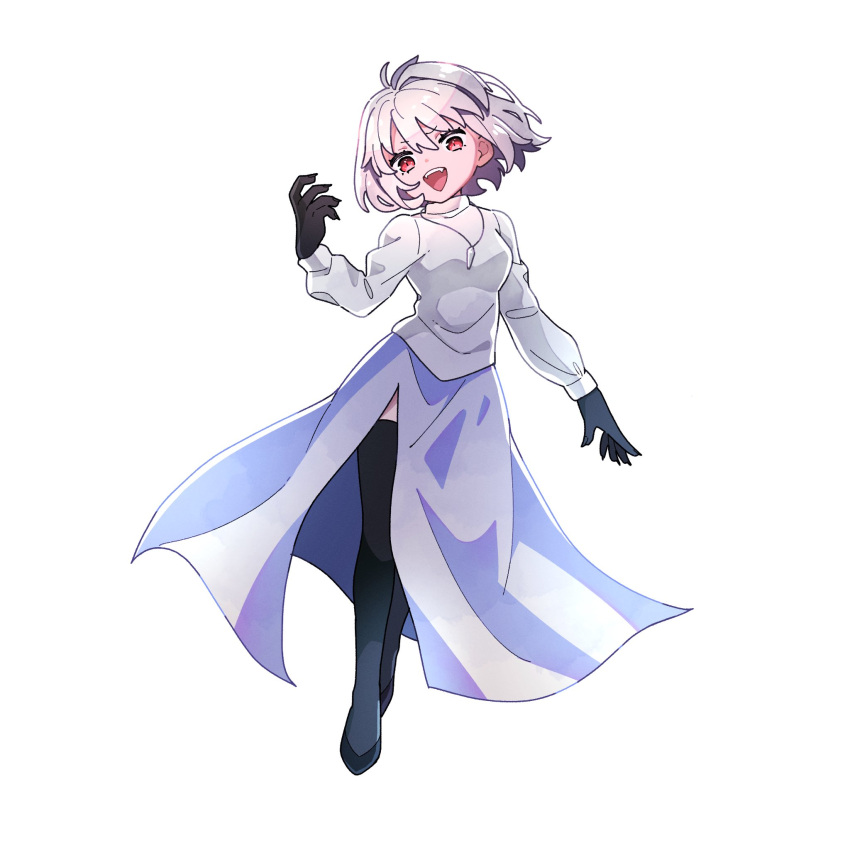 Safebooru - 1girl ahoge alternate color arcueid brunestud evil smile ...