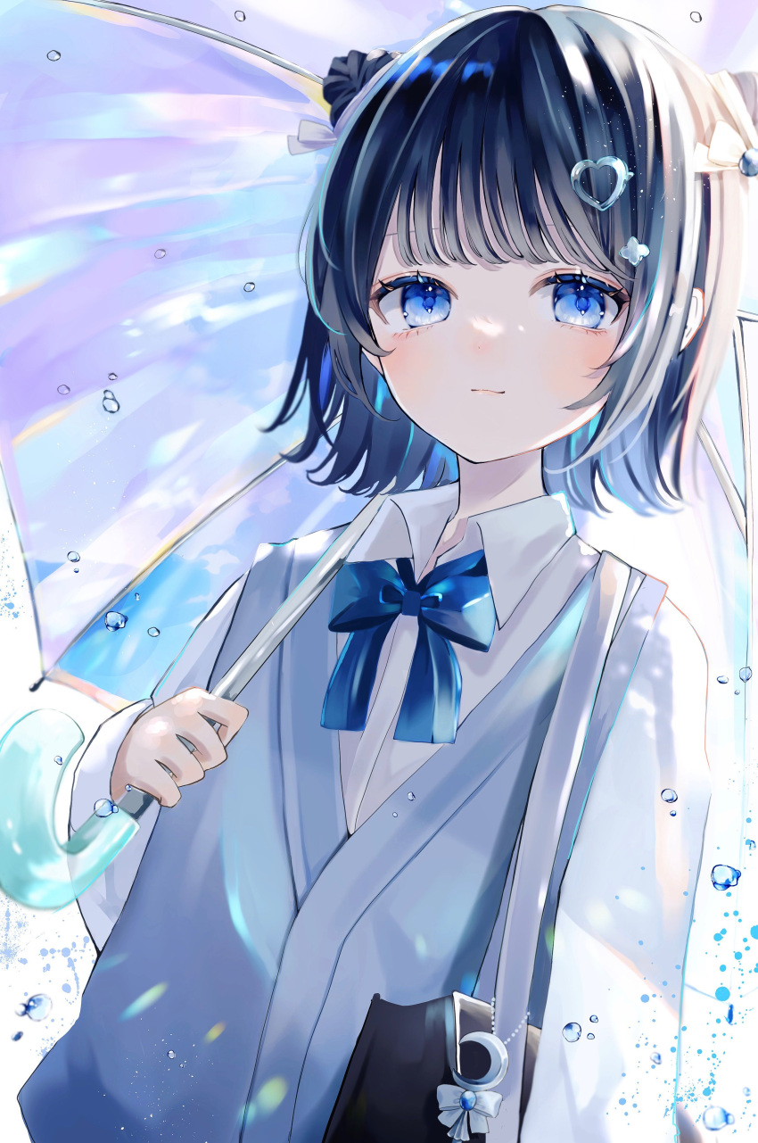 Safebooru 1girl Absurdres Ao Marumaru0720 Bag Blue Eyes Blue Hair 0812