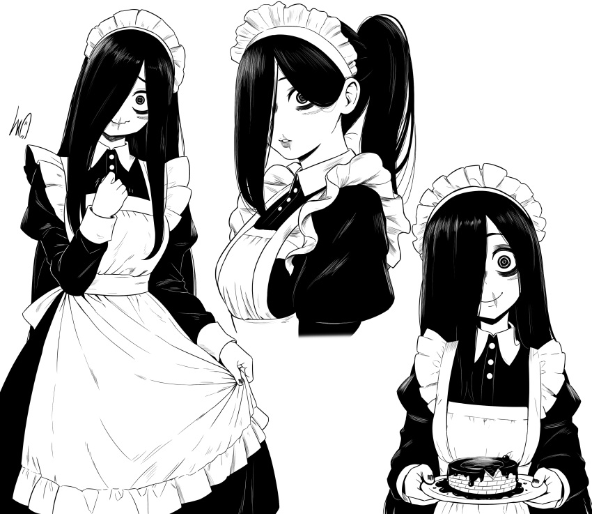 Safebooru 1girl Absurdres Alternate Costume Alternate Hairstyle Black 3888