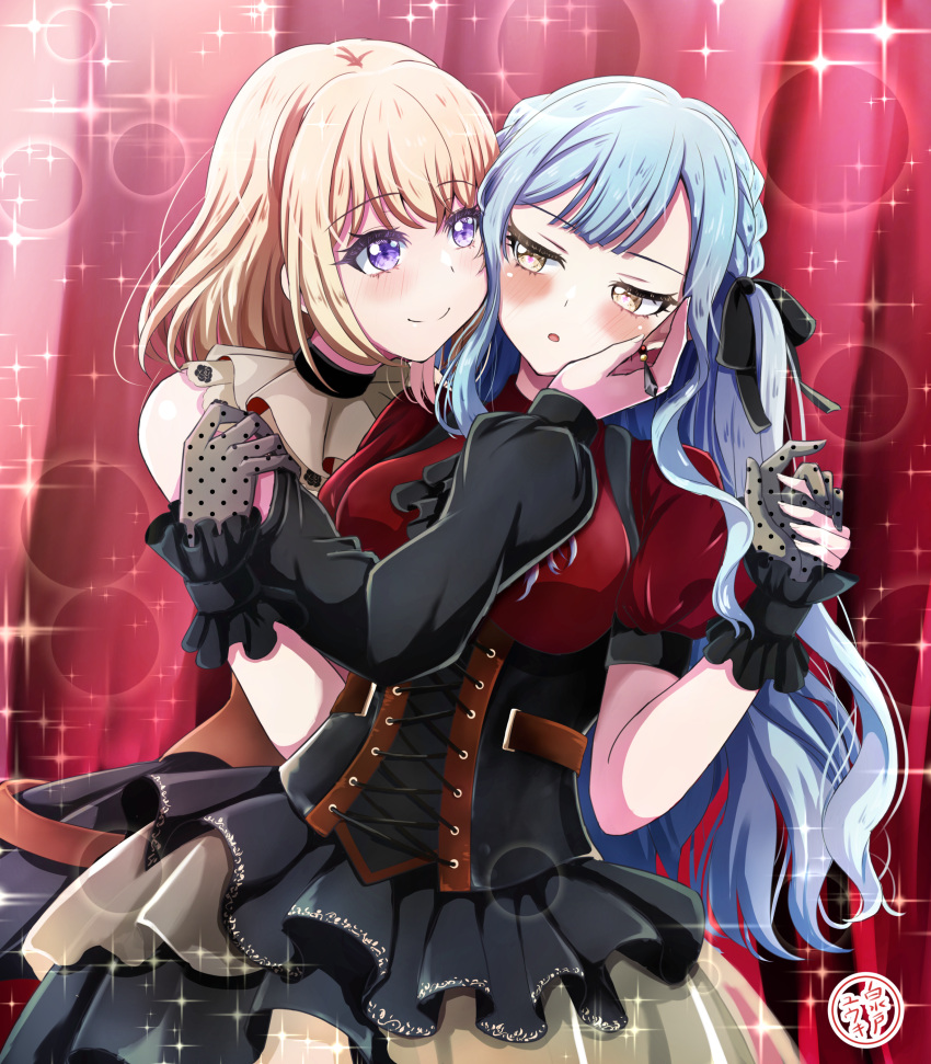 Safebooru - 2girls absurdres bang dream! bang dream! it's mygo!!!!! black corset black dress ...