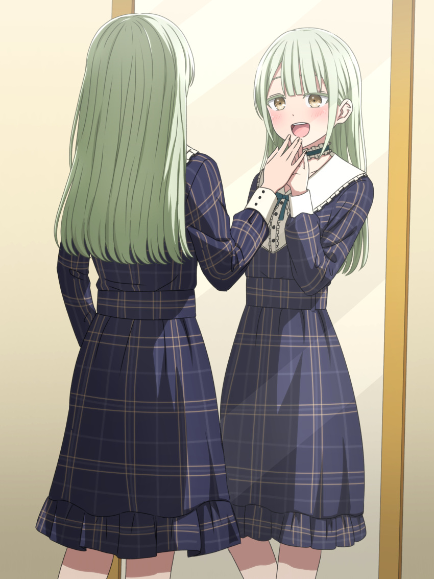 Safebooru - 1girl bang dream! bang dream! it's mygo!!!!! blue dress blush choker commentary ...