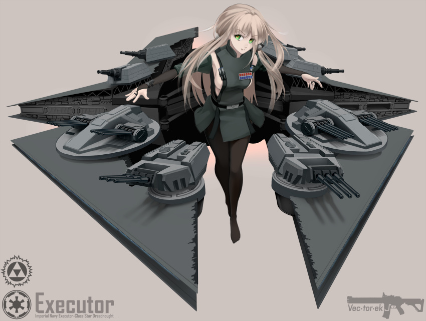 Safebooru - 1girl absurdres artist name black legwear blonde hair ...
