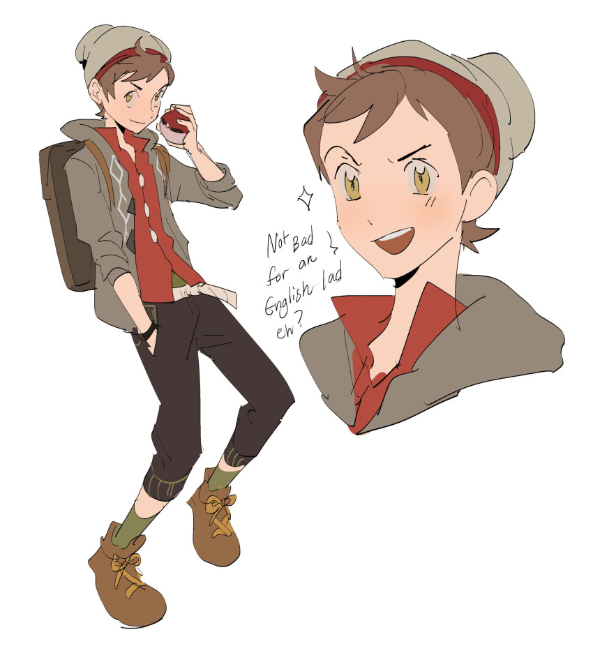 Safebooru - 1boy backpack bag belt brown hair creatures (company ...