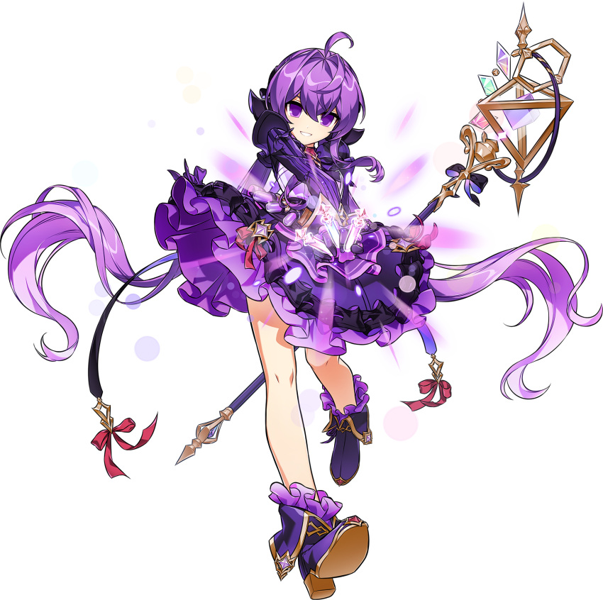 Safebooru - 1girl ahoge aisha landar bare legs black bow boots bow ...