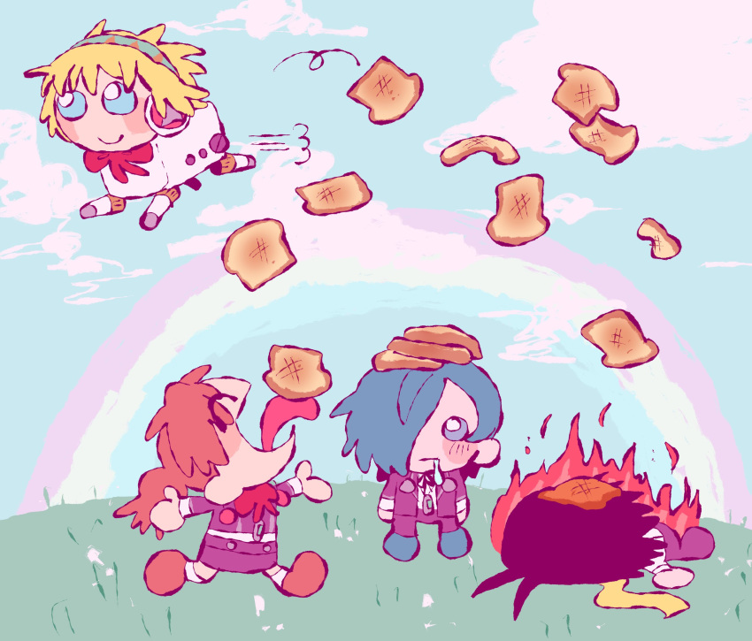 Safebooru - 2boys 2girls :| aigis (persona) black hair black pants ...