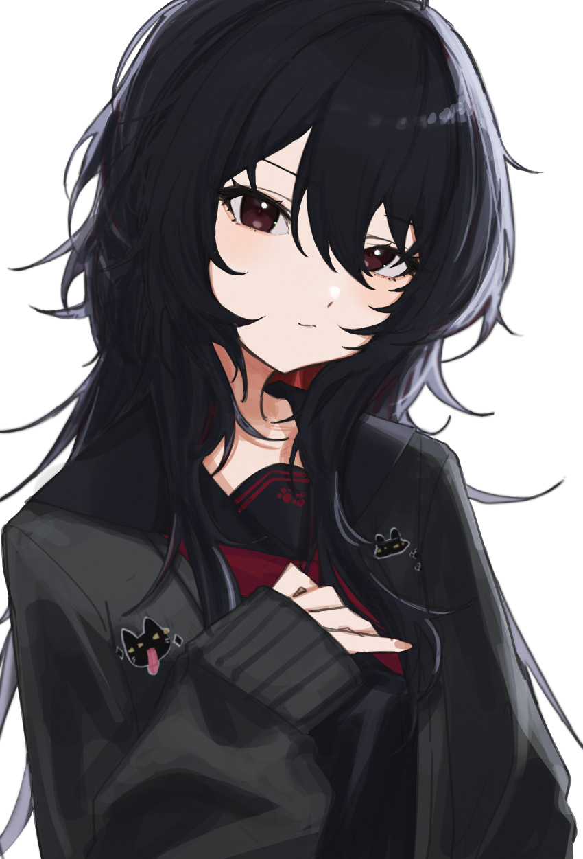 Safebooru - 1girl absurdres black hair black sailor collar blush closed mouth highres kisaragi ...