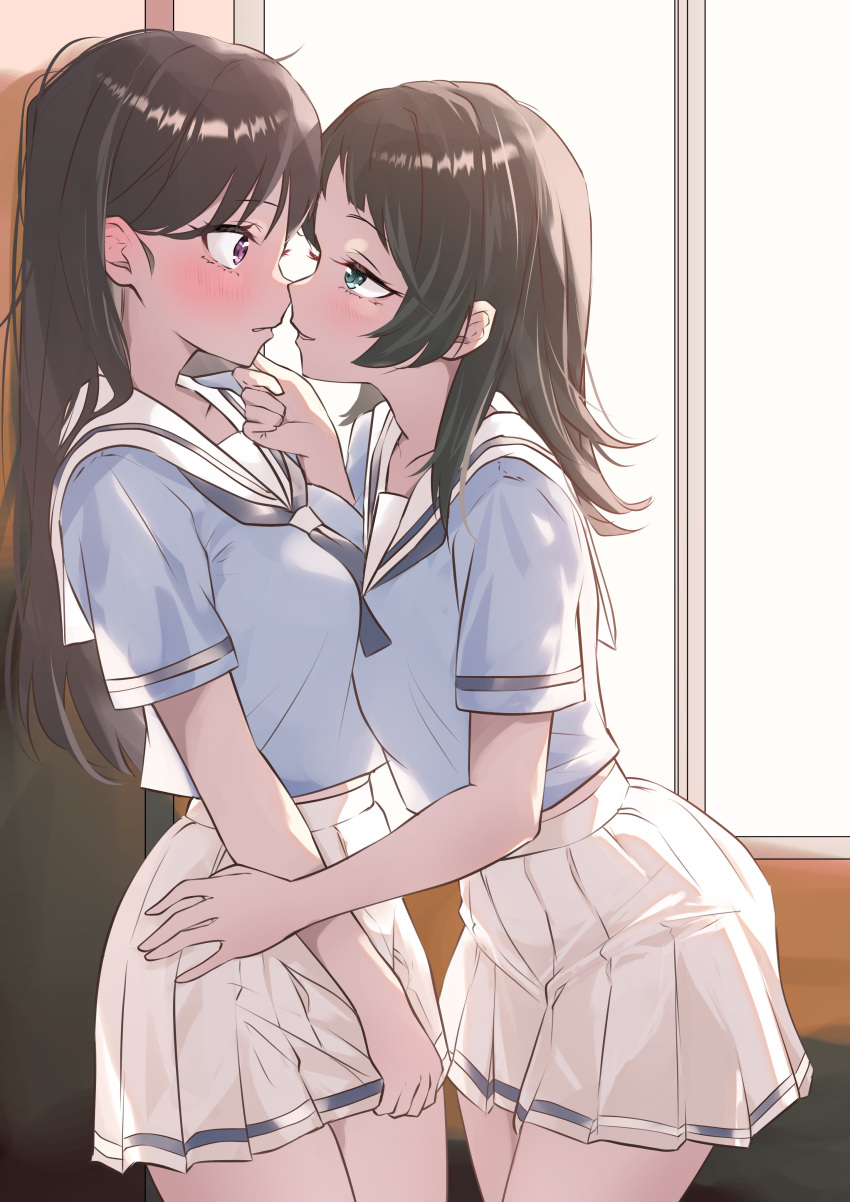 Safebooru - 2girls absurdres bang dream! bang dream! it's mygo!!!!! black hair blue eyes blue ...