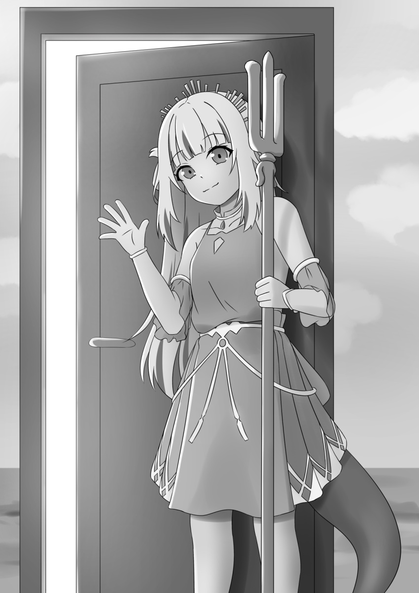 Safebooru - 1girl ash again (gawr gura) bare shoulders closed mouth ...