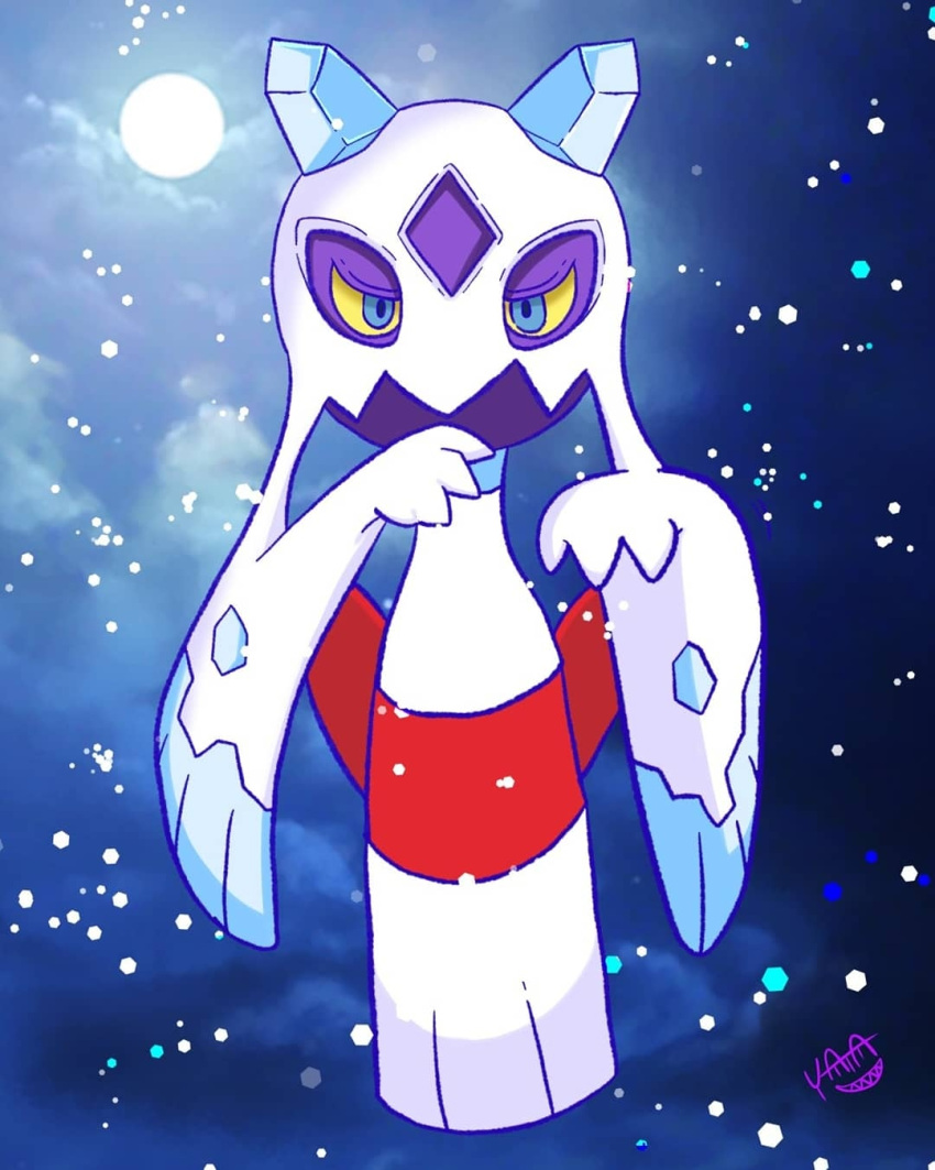 Safebooru - blue eyes colored sclera colored skin froslass full body ...