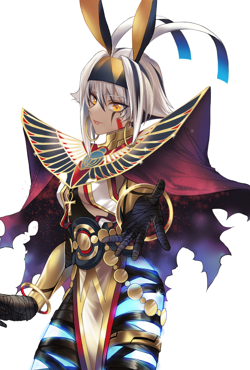 Safebooru - 1girl ancient egyptian ancient egyptian clothes animal ears ankh ankh necklace ...